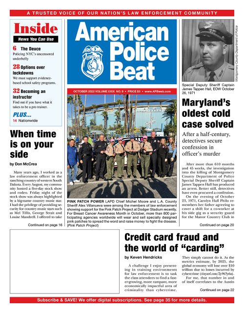 American Police Beat Magazine for Law Enforcement Professionals
